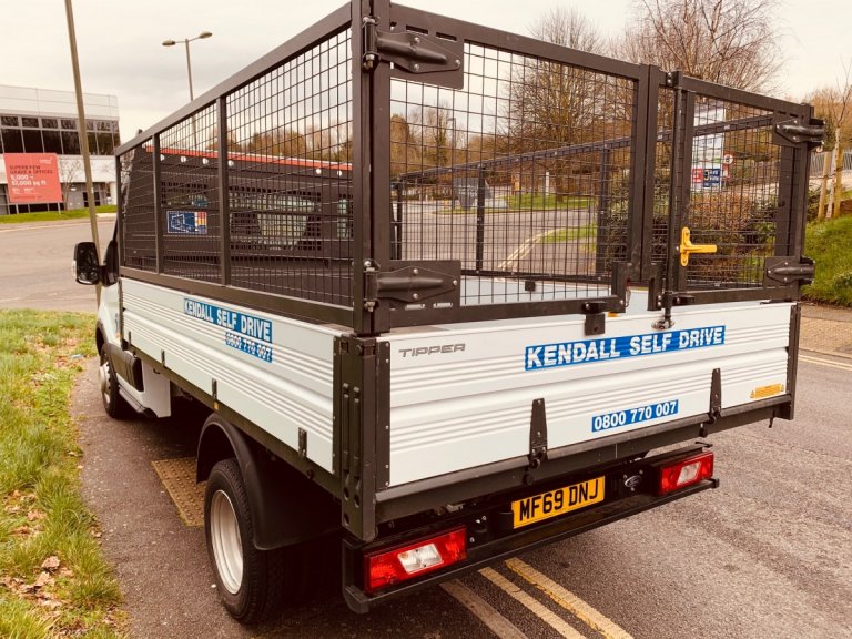 Caged Tipper Van Hire | Ford Transit with A Cage – Kendall Cars